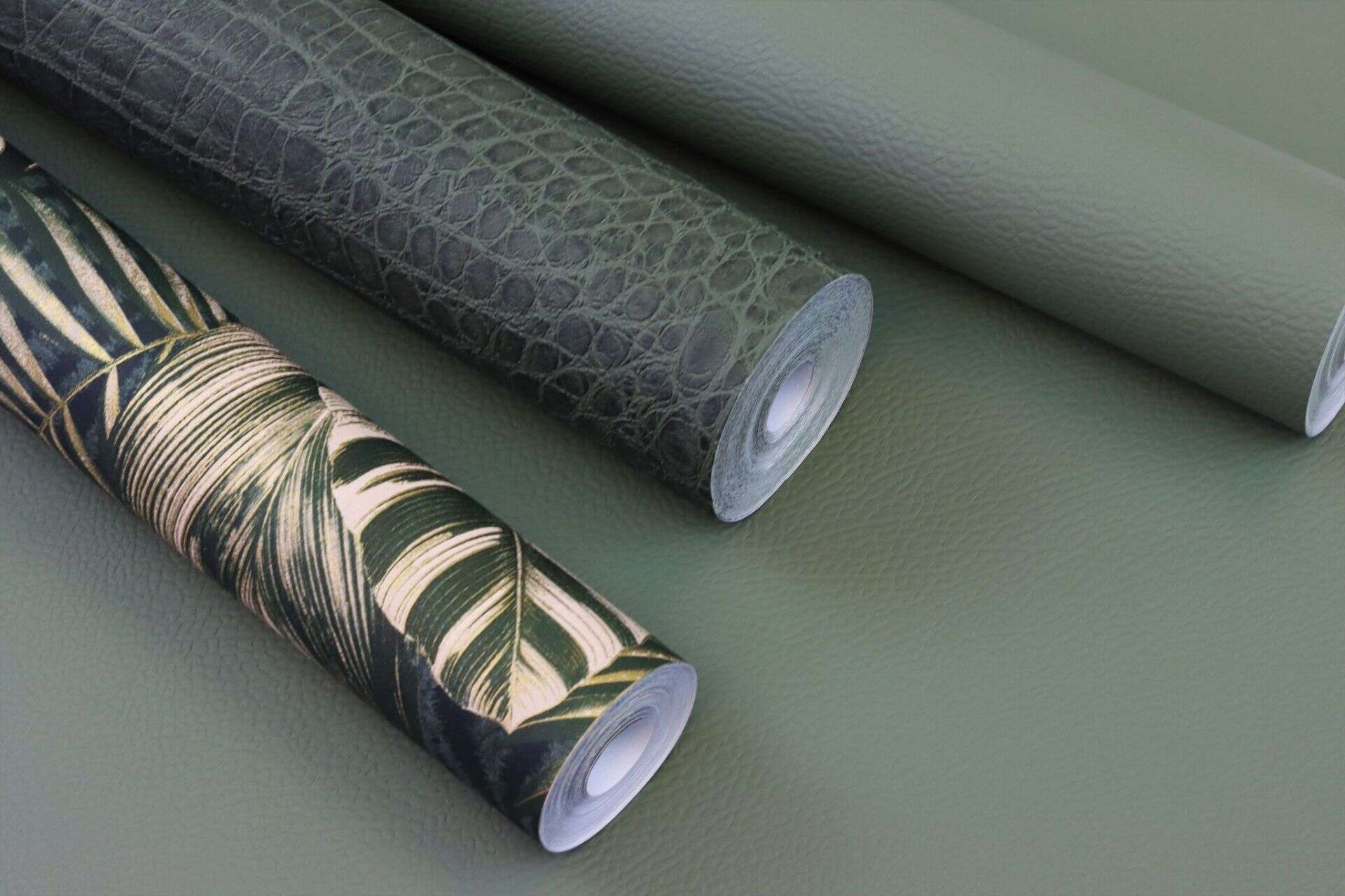 Blätter Vliestapete in Grün-Dunkelgrün African Queen III 751826 | Grün ...