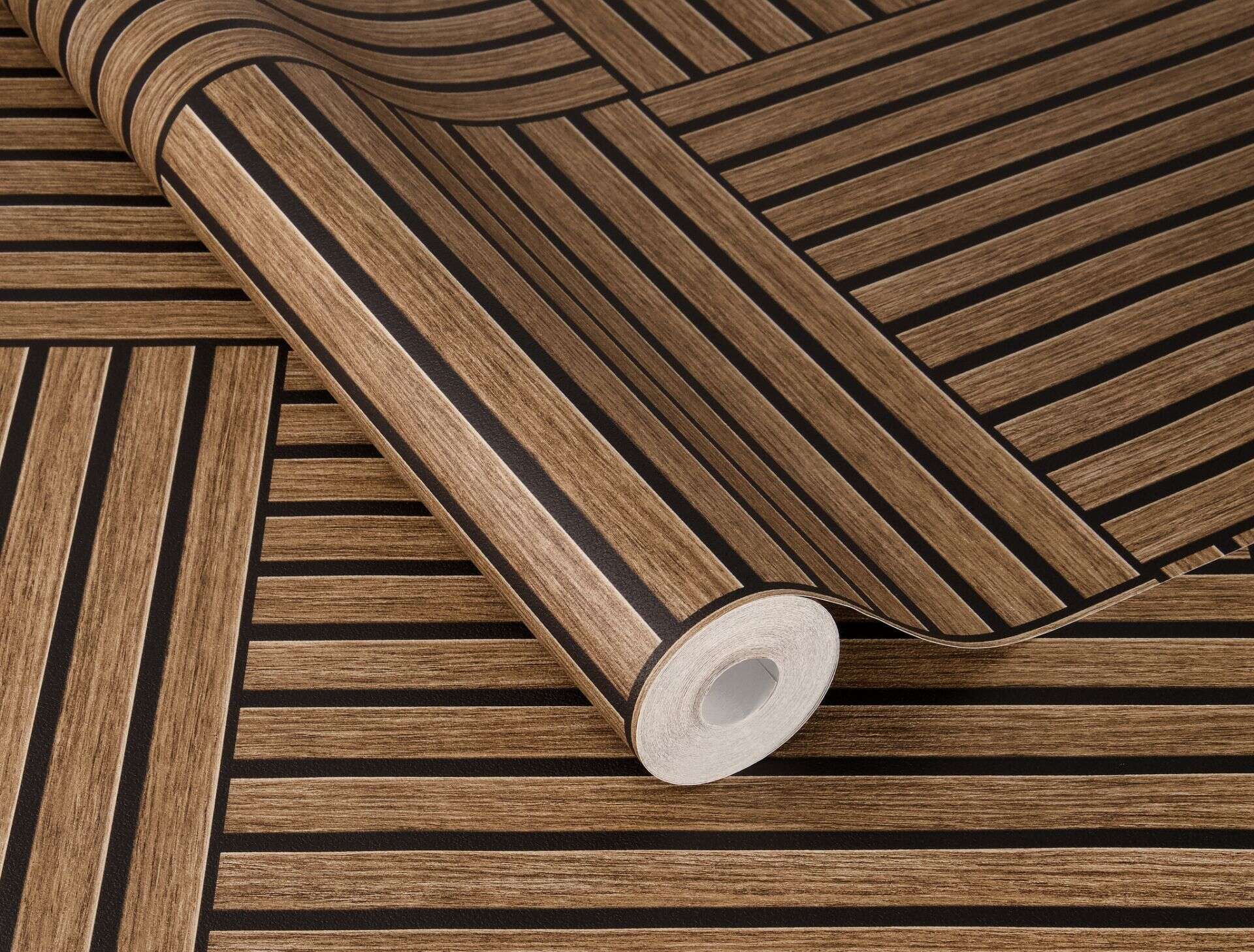 Tapete Holzoptik in Dunkelbraun - Tonea Factory VI 417180 | 0,53 m | 10 ...