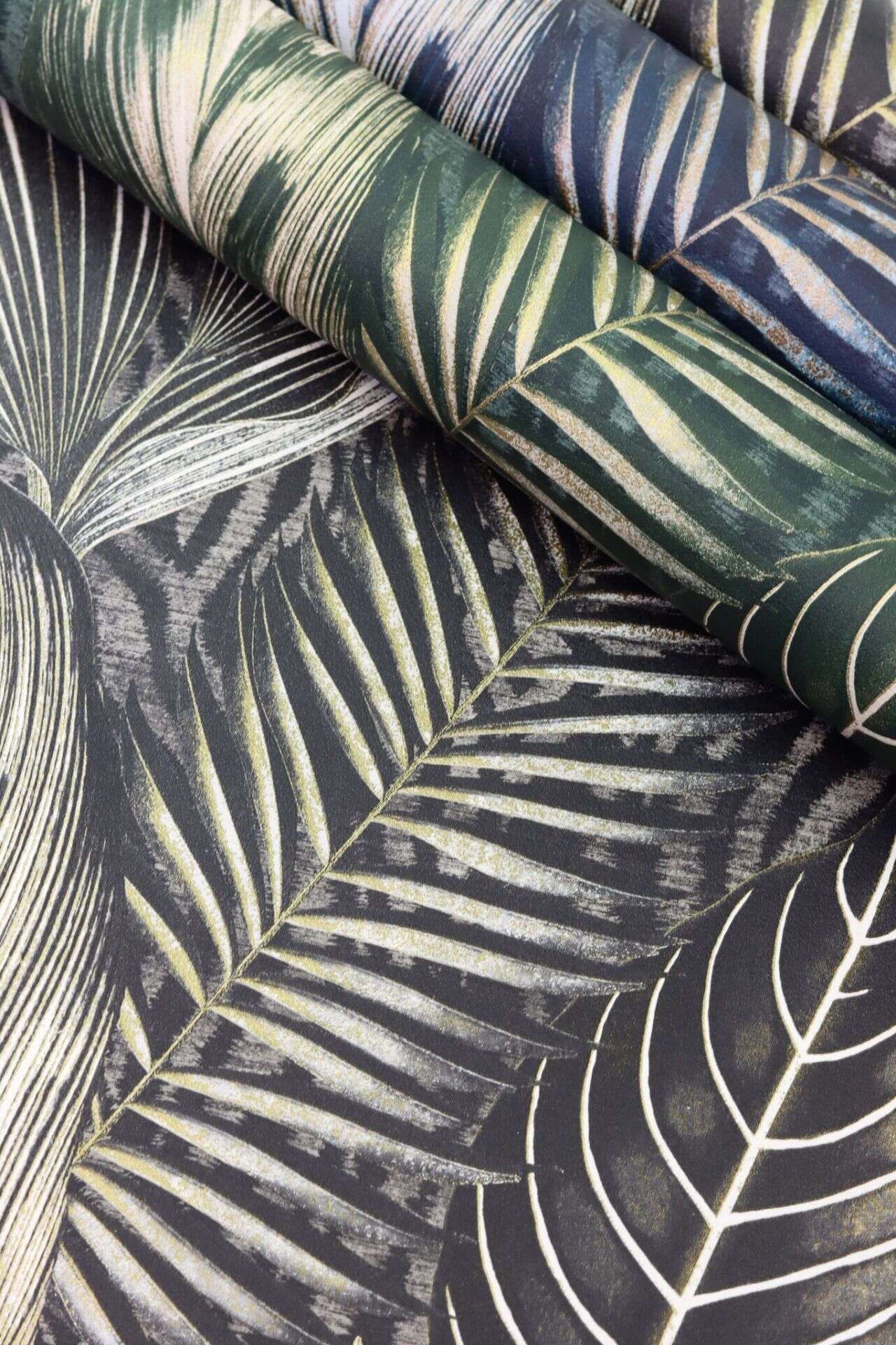 Blätter Vliestapete in Grün-Dunkelgrün African Queen III 751826 | Grün ...