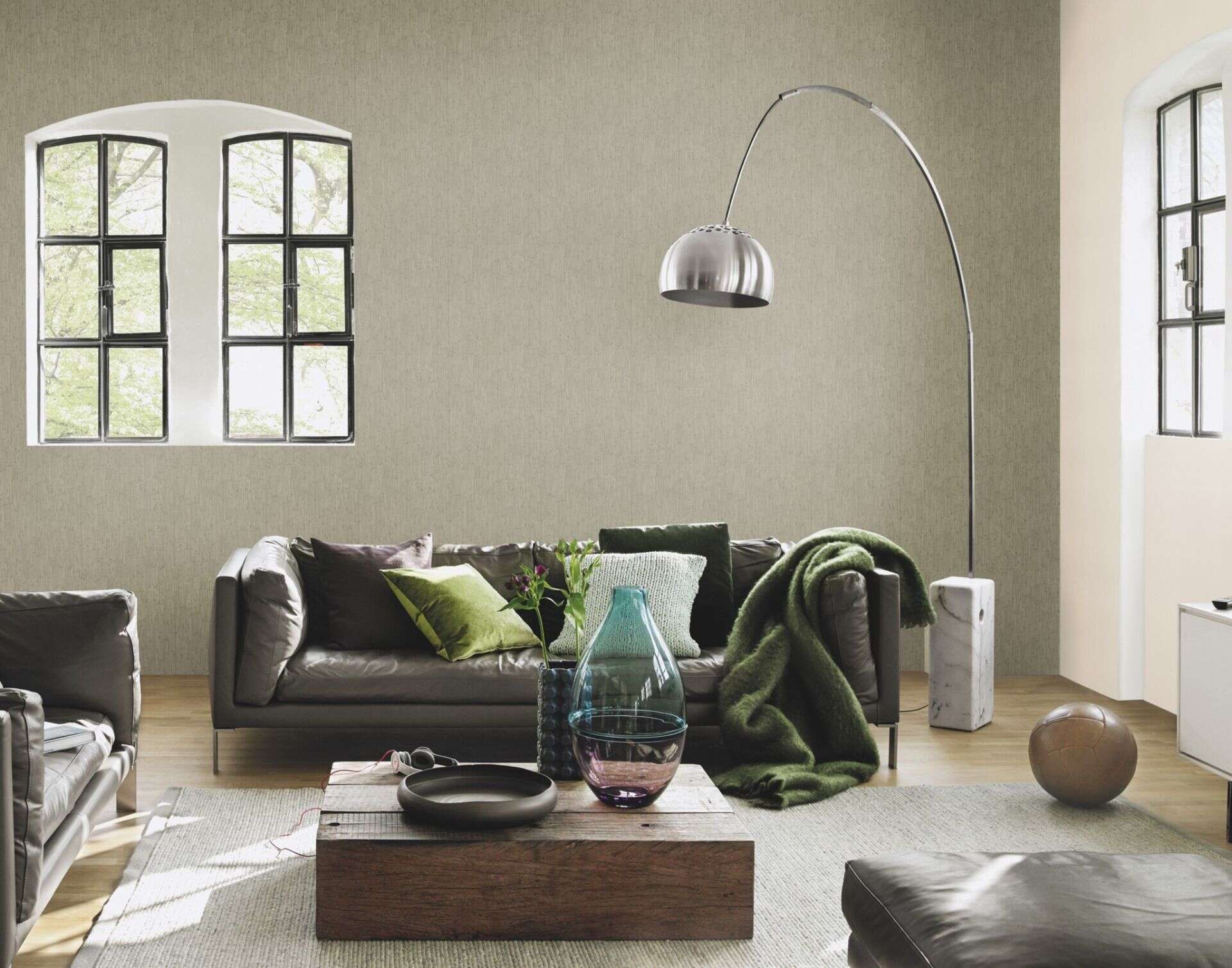 Vliestapete in Grün-Graugrün Deco Style 312645 | Grün | 10,05 m | 0,53 ...