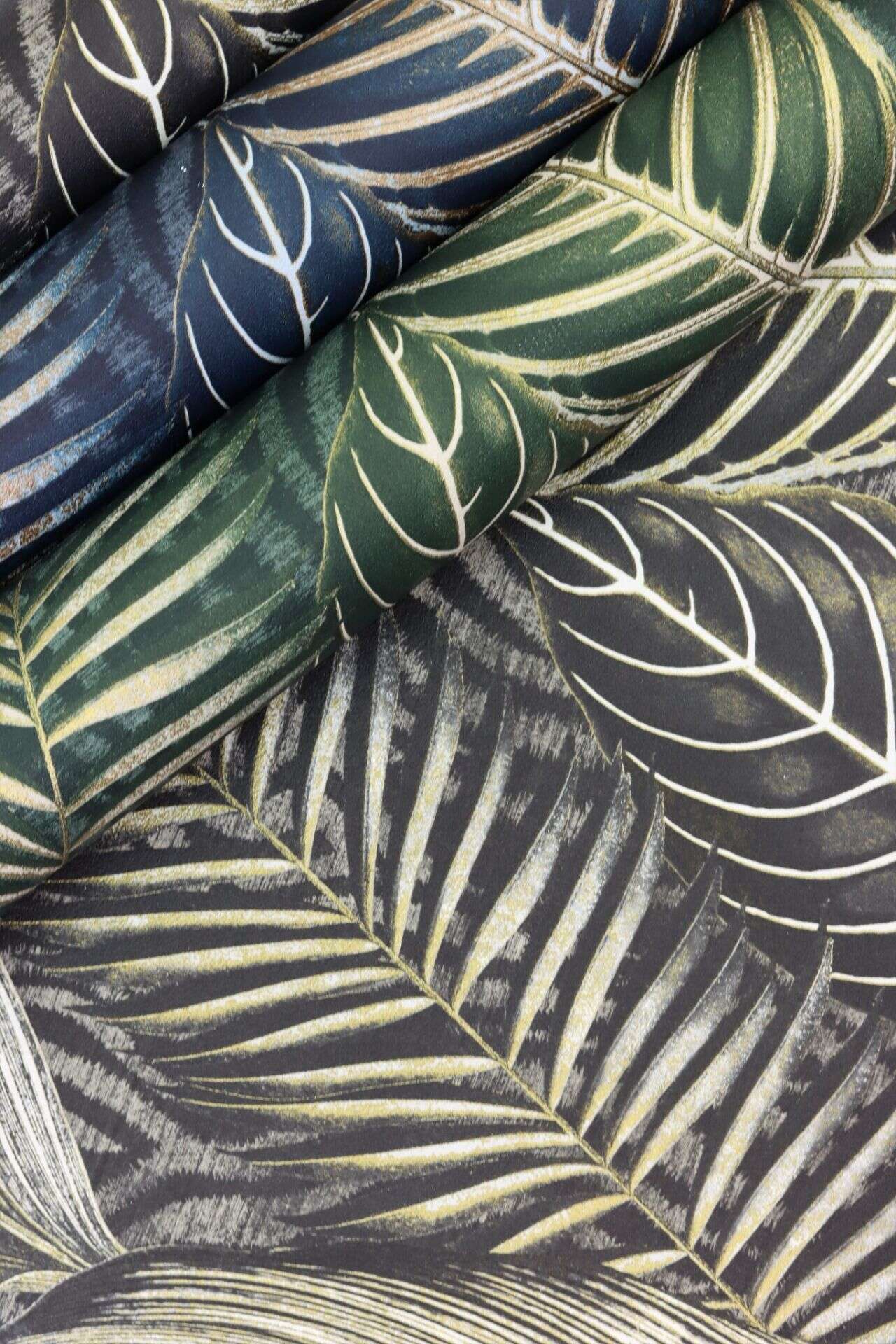 Blätter Vliestapete in Grün-Dunkelgrün African Queen III 751826 | Grün ...