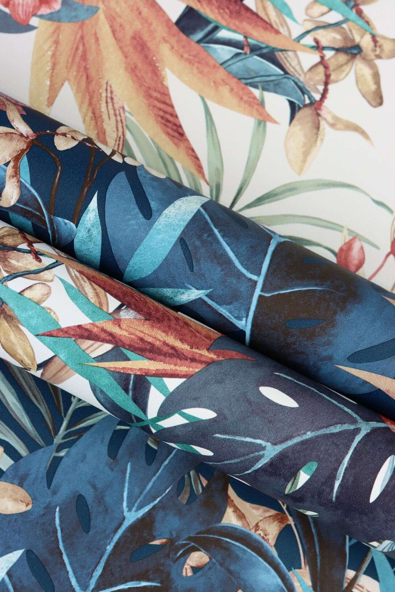 Vliestapete in Blau-dunkelblau Selection Vinyl/Vlies 833126 | Grün-Blau ...