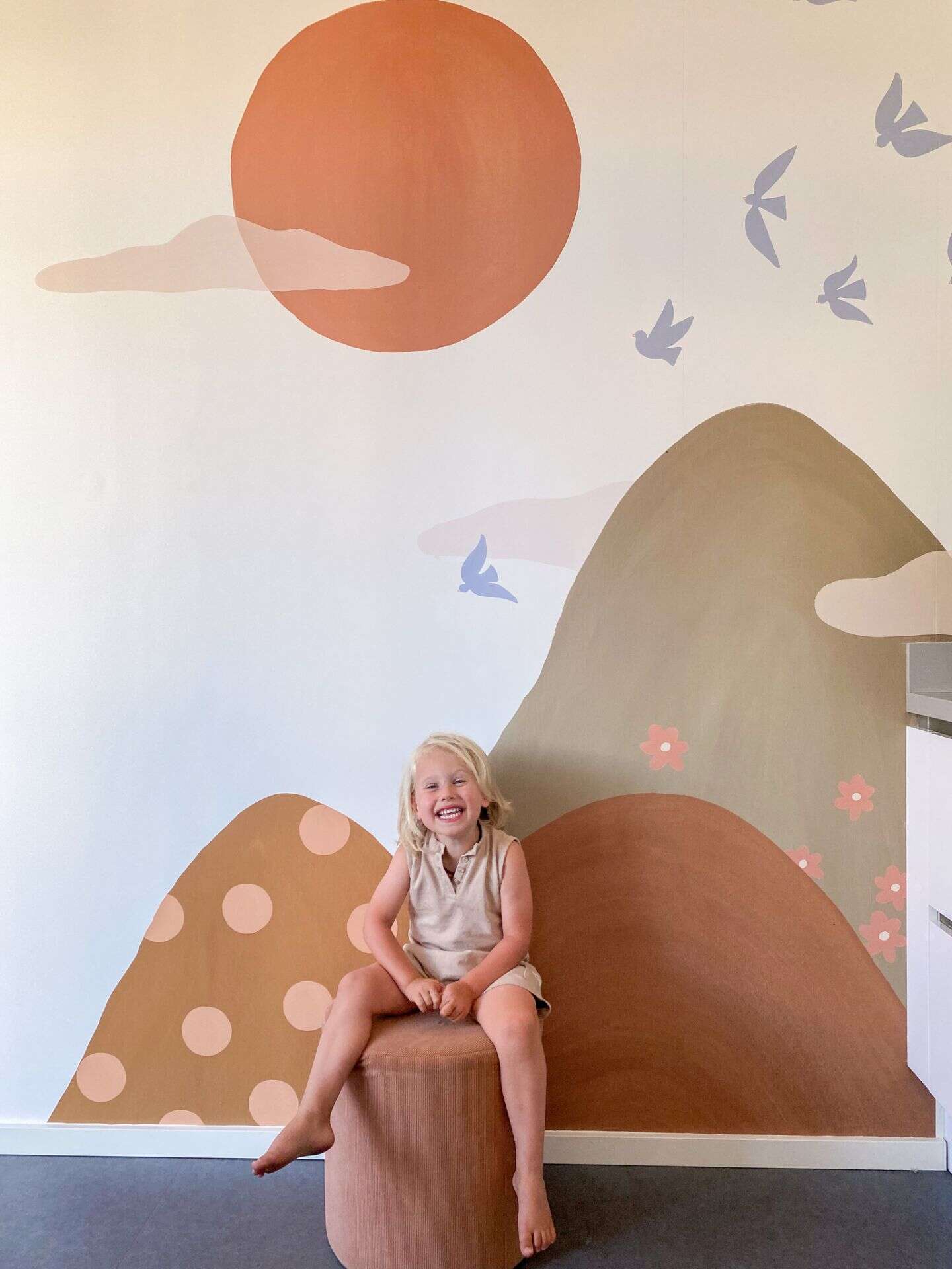 Wall mural Mountain Tops in Orange | Roomblush - RB353 | 10-300027